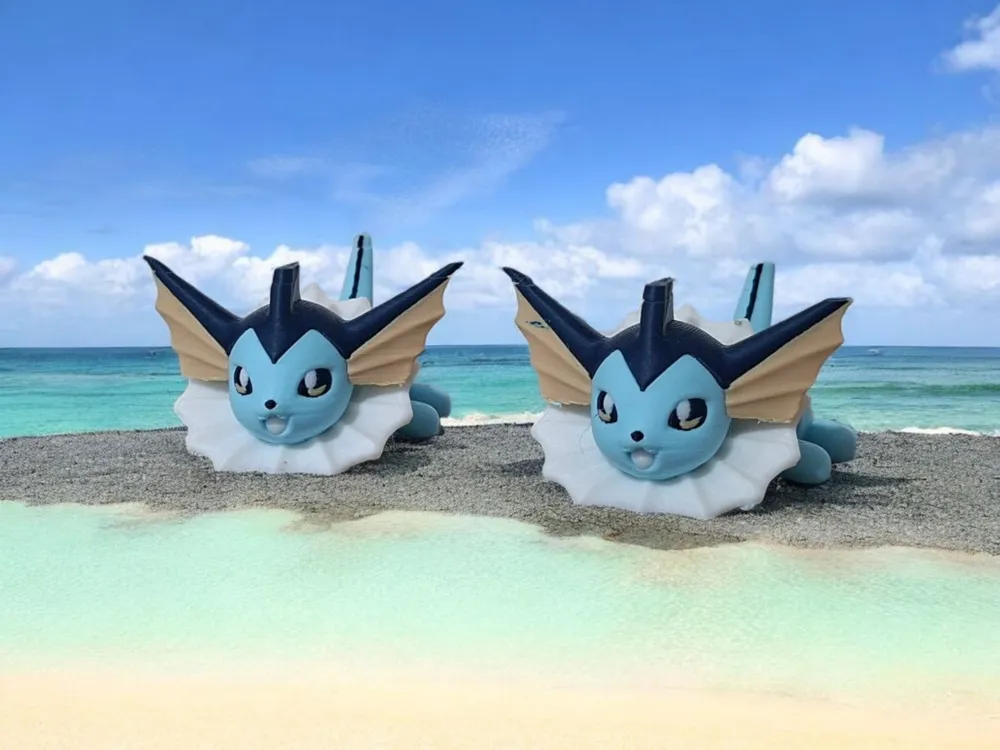 Vaporeon Flexi y Llavero - Modelo de impresión 3D gratuito - MakerWorld