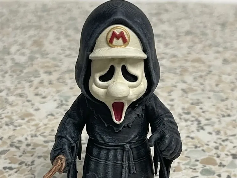 scream mario figure - Free 3D Print Model - MakerWorld