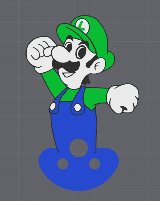 Luigi - Mario Self Balancing Toy - Free 3D Print Model - MakerWorld