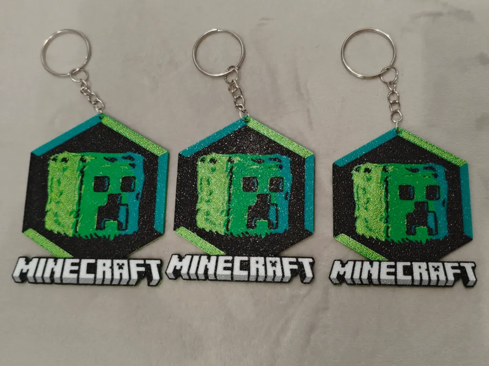 Minecraft Movie Creeper - keychain by Chemzy MakerWorld: Download Free ...