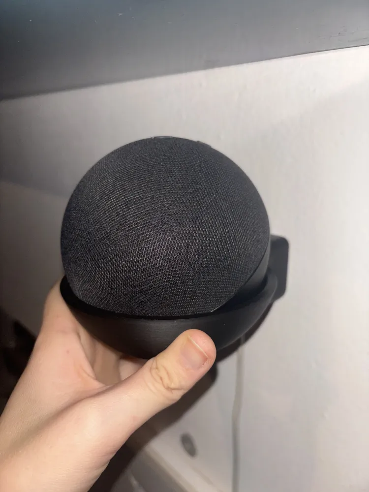 Wall mount for Echo Dot 4th and 5th generation - Free 3D Print Model ...