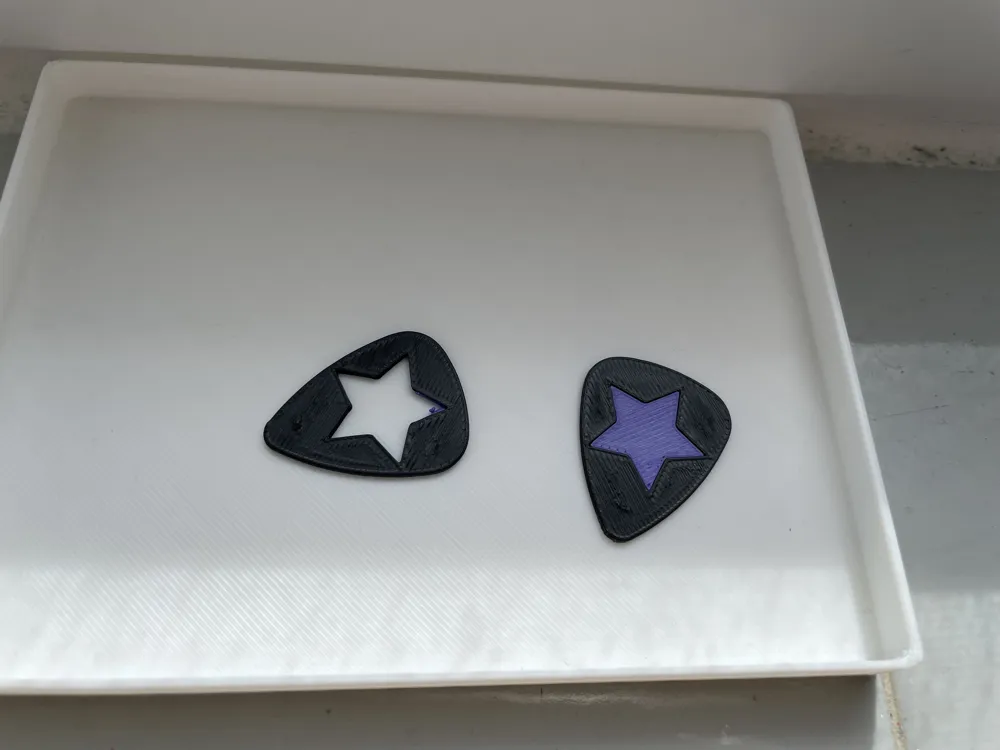 STAR guitar pick by dopey120MakerWorld: Download Free 3D Models