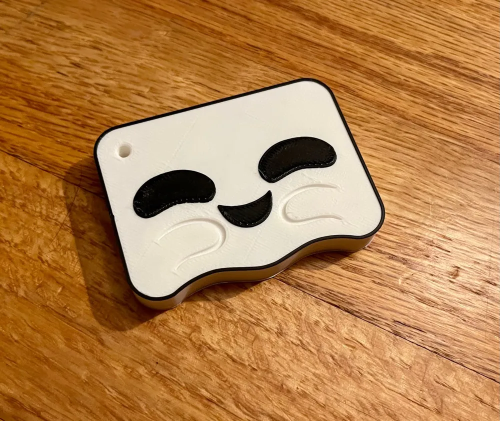 Blooket Inspired Ghost Keychain by Emoticon - MakerWorld