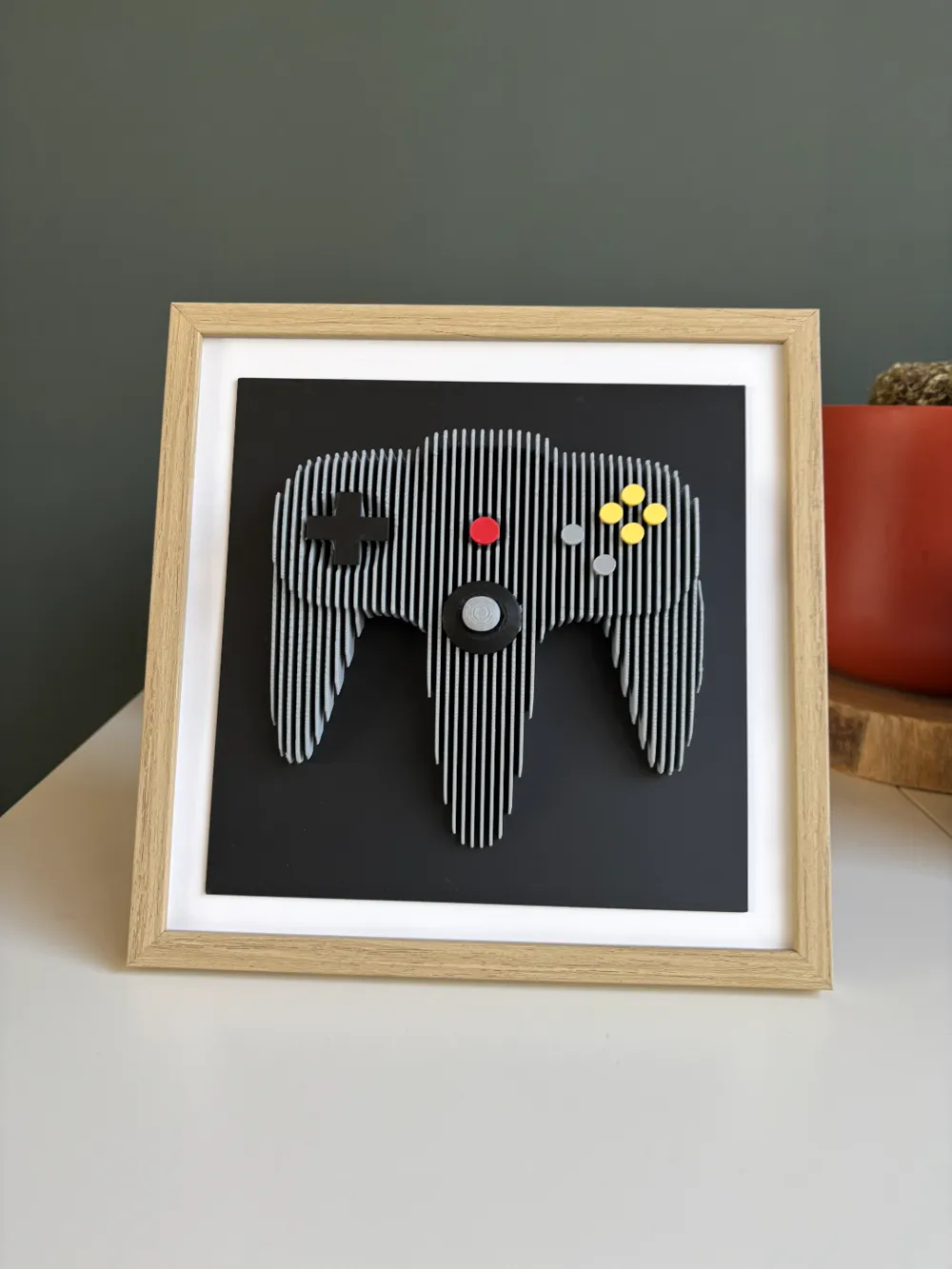 Controller Nintendo 64 layered sculpture by Slevin MakerWorld: Download ...