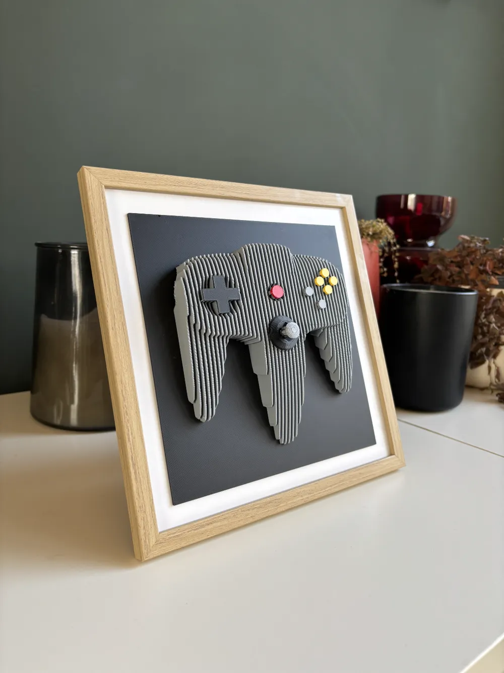 Controller Nintendo 64 layered sculpture by Slevin MakerWorld: Download ...