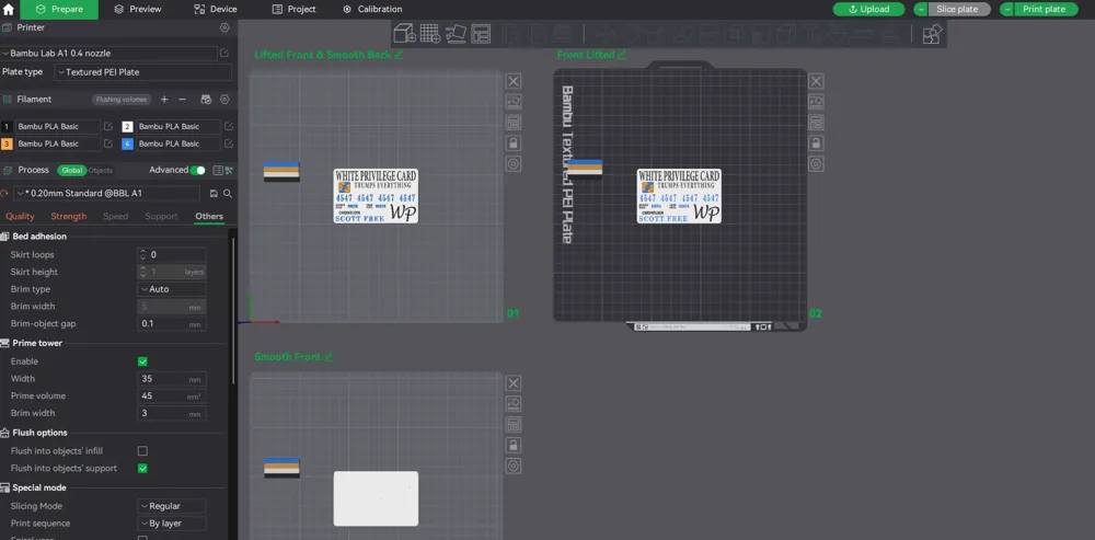 White Privilege Card Trumps Everything Satire Card by NoProblem MakerWorld: Download Free 3D Models