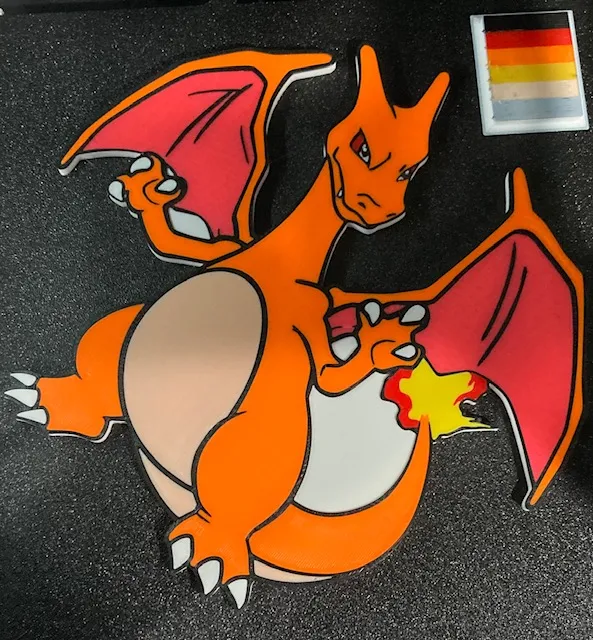 POKEMON CHARIZARD WALL ART - Multicolor Print by psneddon.1205 - MakerWorld