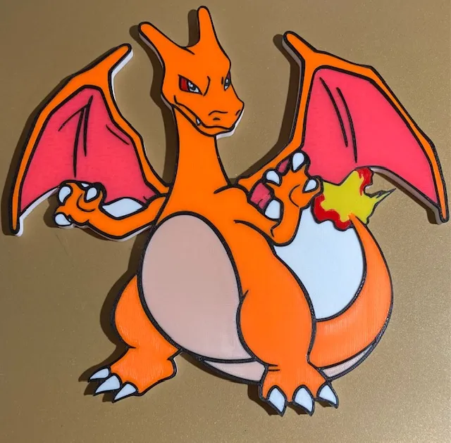 POKEMON CHARIZARD WALL ART - Multicolor Print by psneddon.1205 - MakerWorld