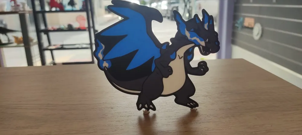 Mega Charizard X Lightbox by SitseroMakerWorld: Download Free 3D Models