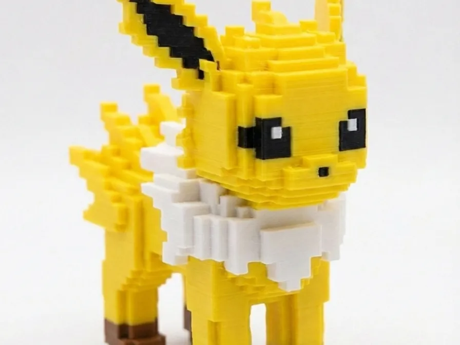Jolteon Voxel / Pixel Art bit - Coleção Pokémon - Modelo gratuito para ...