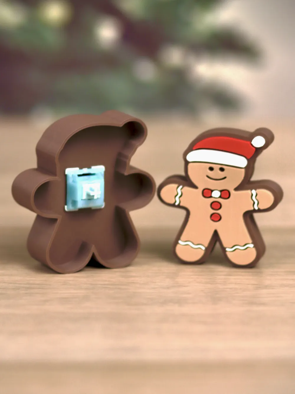 Gingerbread Man Fidget Clicker - Christmas Toy - Free 3D Print Model ...
