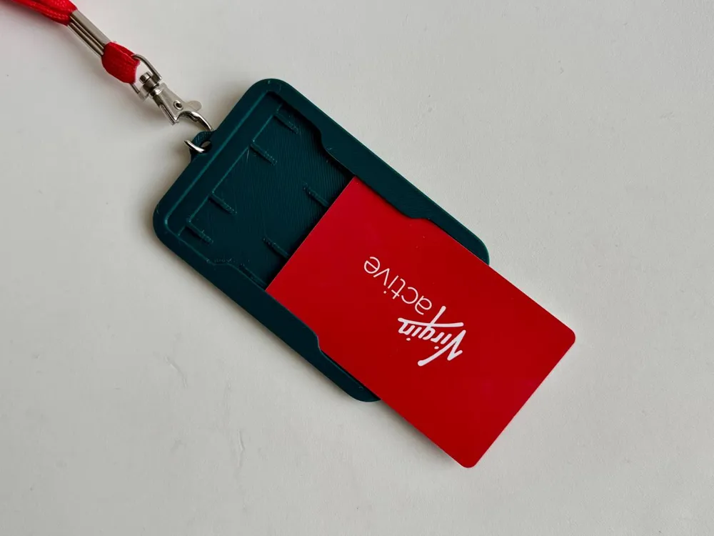 Slip-in Badge ID card Holder 1to2 CARDS flatprint by ONEZap MakerWorld ...