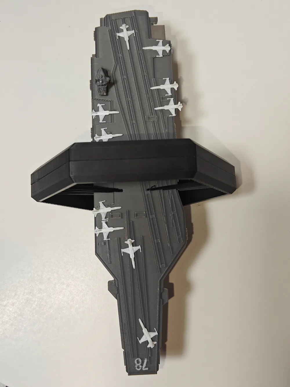 Suspended Aircraft Carrier with Miniature Jets by 3DMakerSpace ...