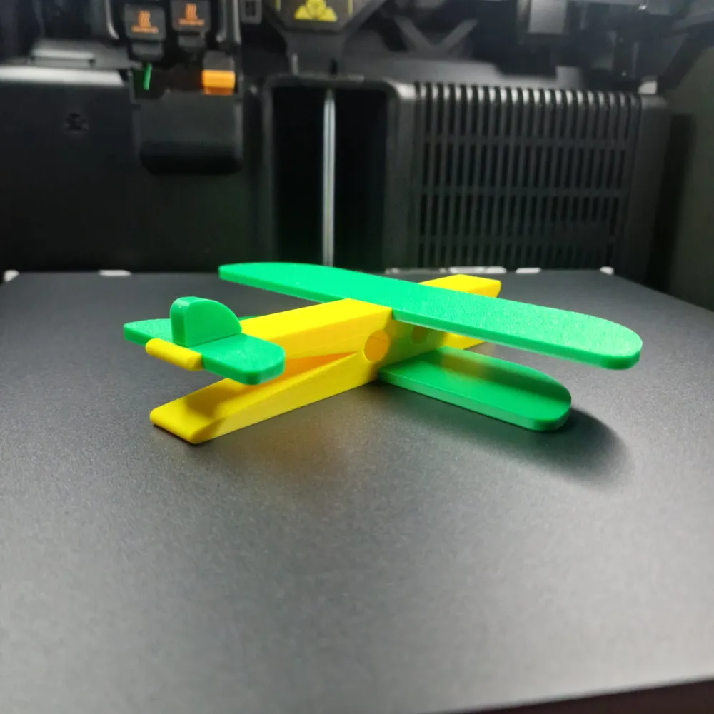 CLOTHESPIN PLANE - TOY - Free 3D Print Model - MakerWorld