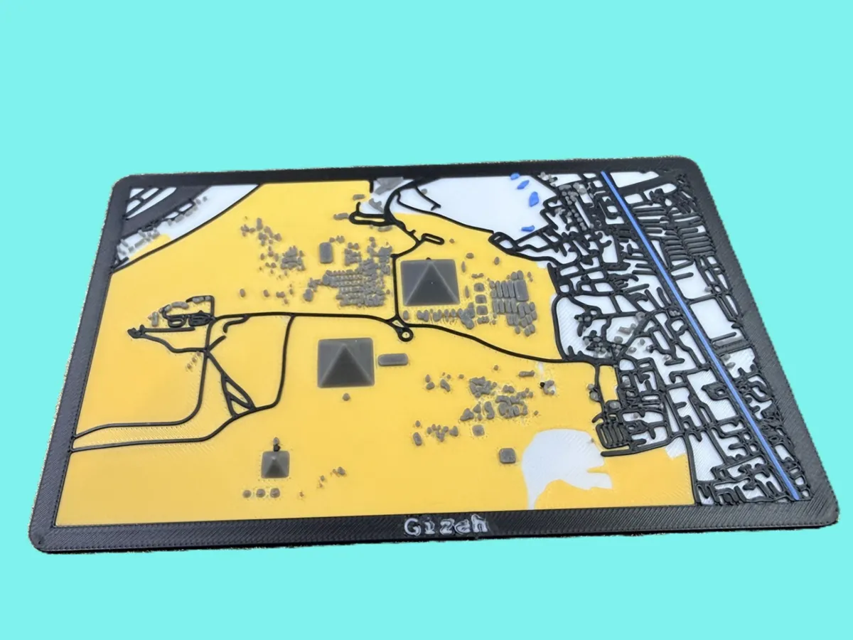 3D Map Giza Pyramids EGYPT - Free 3D Print Model - MakerWorld