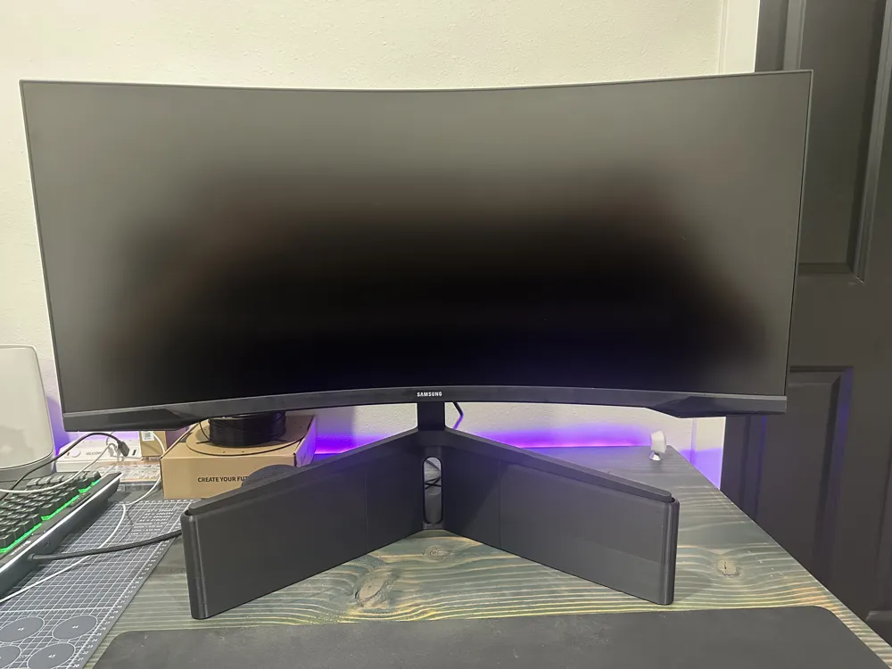 Samsung G5 34" Monitor Riser by Maple MakerWorld: Download Free 3D Models