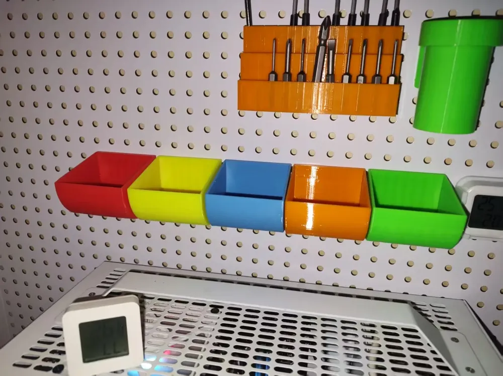 Pegboard Storage Boxes (16mm-6mm and 25mm-6mm) by 沙雅小刀 MakerWorld ...