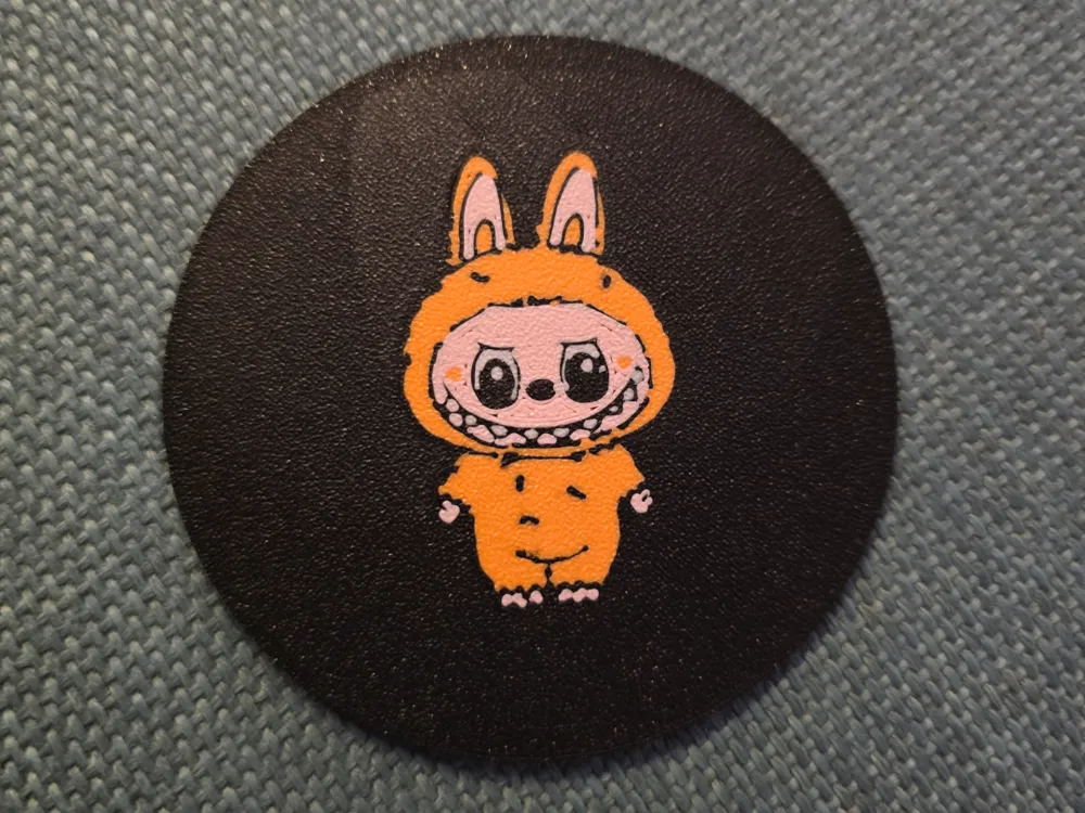 Labubu and the Orange Monster Cute Coasters by Frankie - MakerWorld