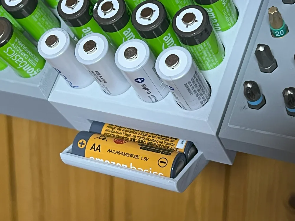 Battery Holder and Dispenser Ikea Skadis - Free 3D Print Model - MakerWorld