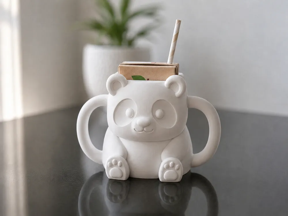 Panda Juice Holder for Kids - Free 3D Print Model - MakerWorld