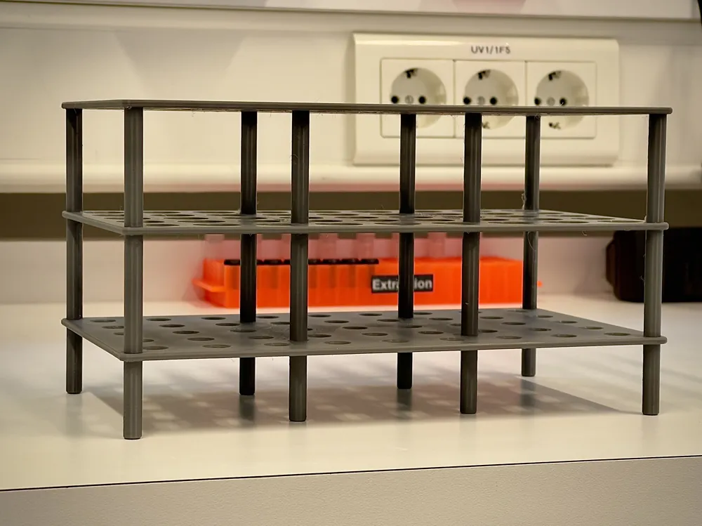 Fully printable 15mL Lab Rack (stackable) by average3D MakerWorld ...