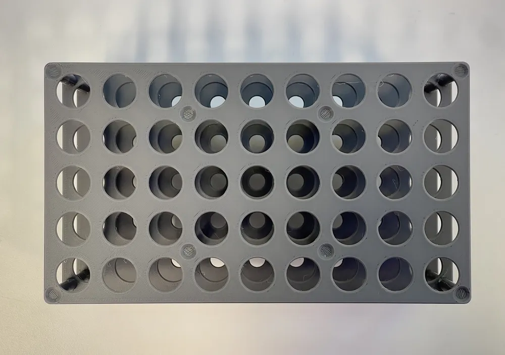 Fully printable 15mL Lab Rack (stackable) by average3D MakerWorld ...