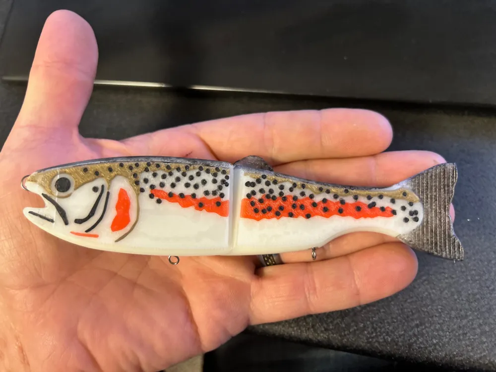 Glide bait 6" trout lure Fishing by Meyerhouse MakerWorld: Download ...