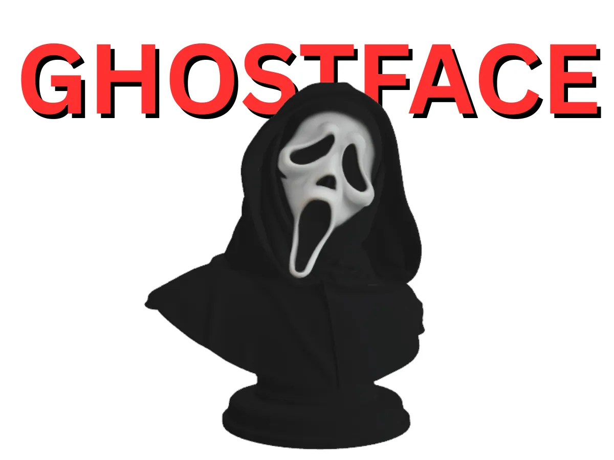 Ghostface Bust (AMS READY) - Free 3D Print Model - MakerWorld