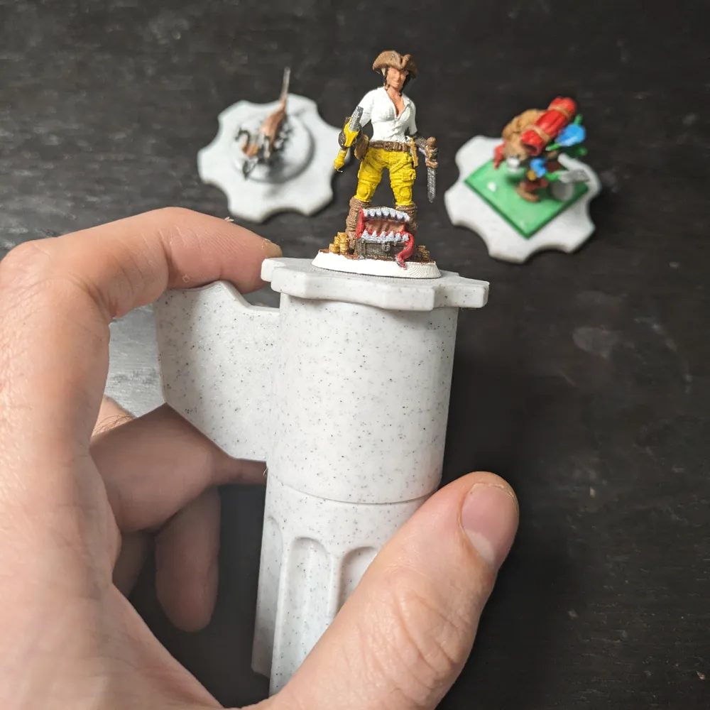 Miniature Holder Painting Aid Remixed by Darkwing - MakerWorld