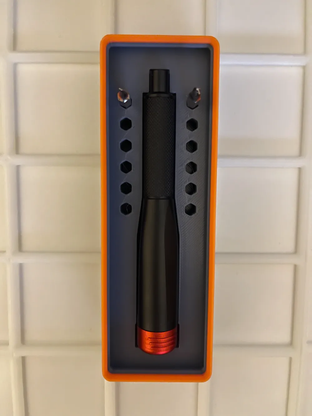 LTT Precision Screwdriver bit holes - Gridfinity Remixed by pine - MakerWorld