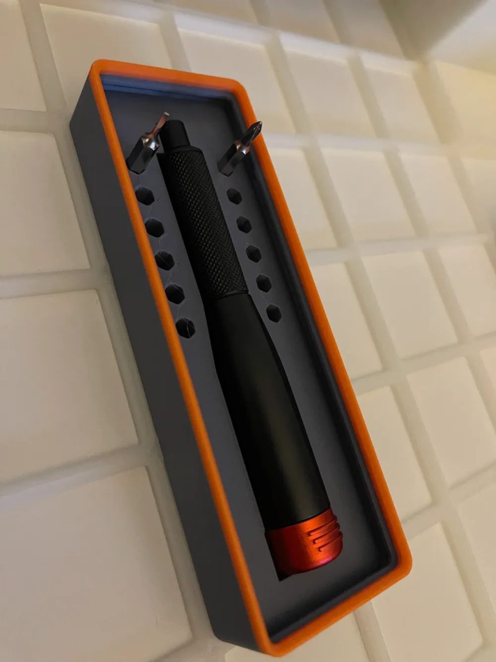 LTT Precision Screwdriver bit holes - Gridfinity Remixed by pine - MakerWorld