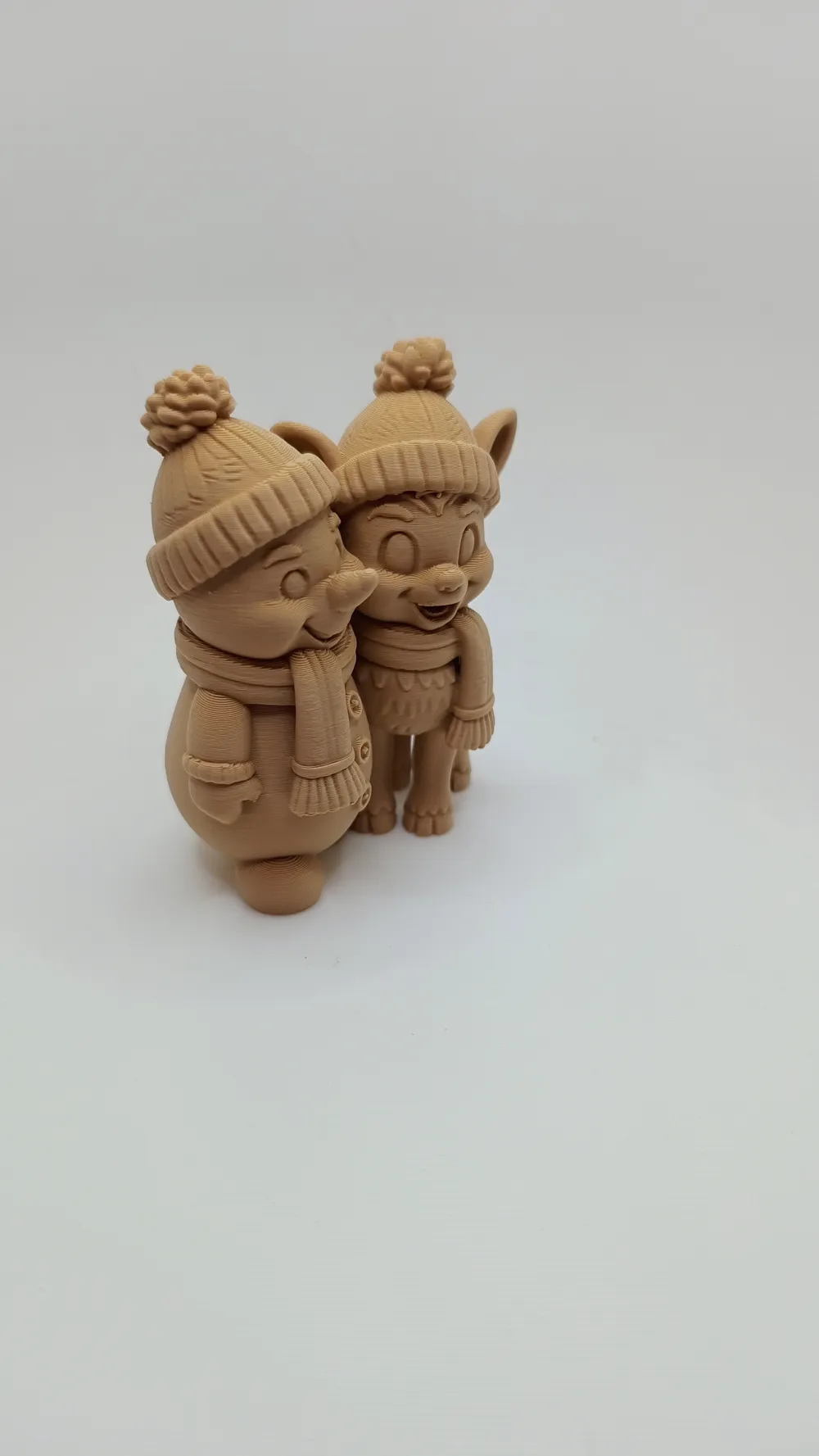 Winter Friends Snowman and Reindeer Duo - Free 3D Print Model - MakerWorld