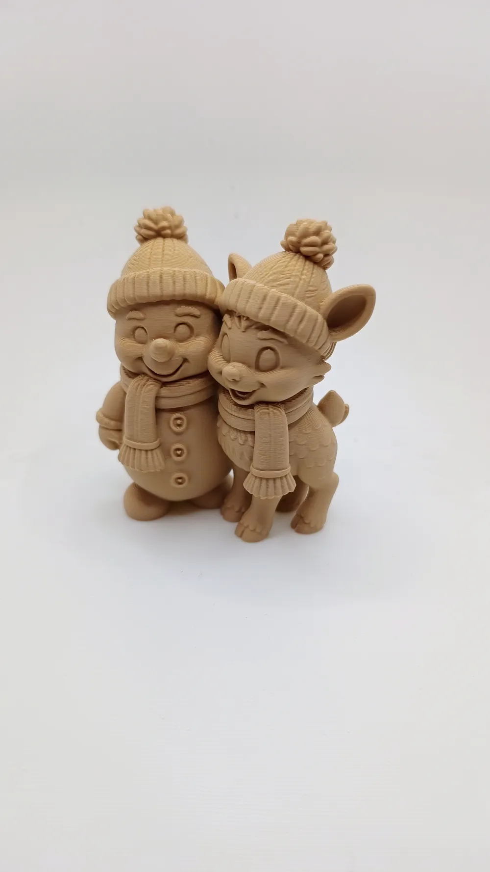 Winter Friends Snowman and Reindeer Duo - Free 3D Print Model - MakerWorld