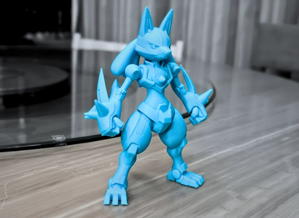 Mecha Lucario - Free 3D Print Model - MakerWorld