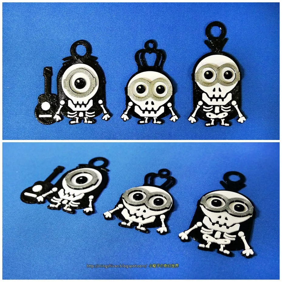Minions Keychain / Magnets - Skull / Skeleton Version by mingshiuan99 ...