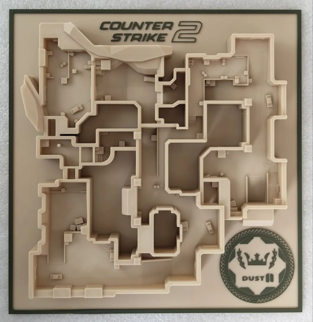 de_dust2 cs2 map - Free 3D Print Model - MakerWorld
