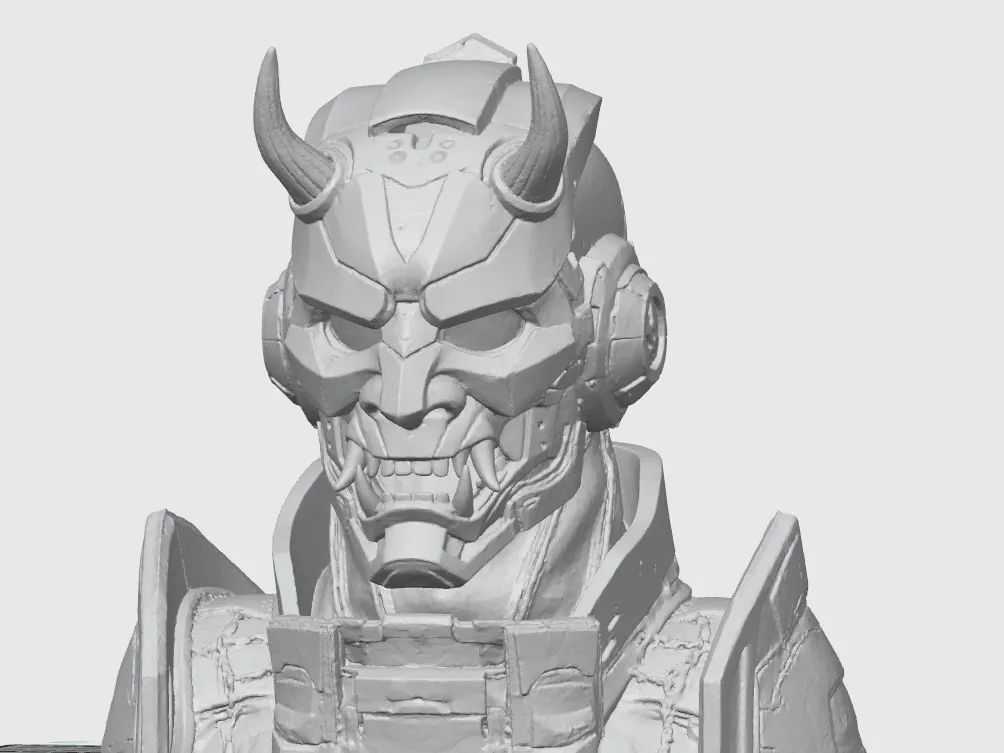 Cyber Oni Warrior Headset Stand by Mr.Printnbuild MakerWorld: Download ...