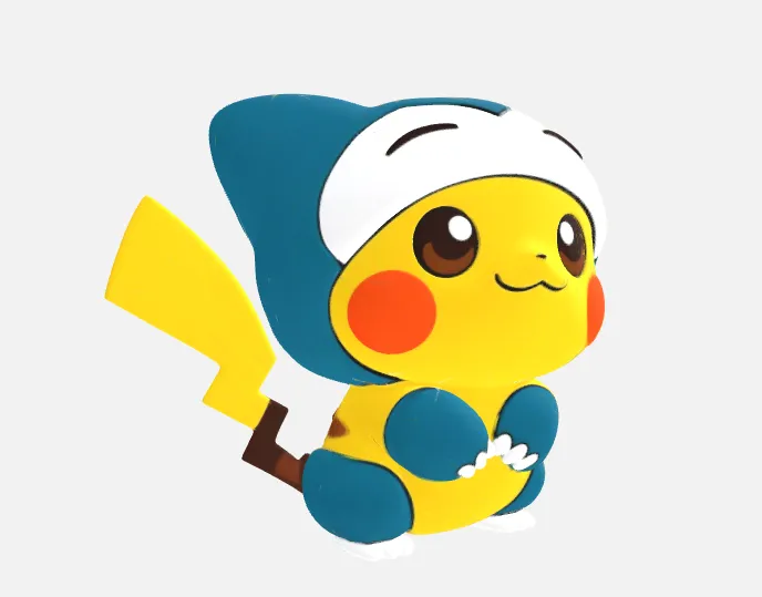 Pokemon Pikachu Snorlax - Free 3D Print Model - MakerWorld