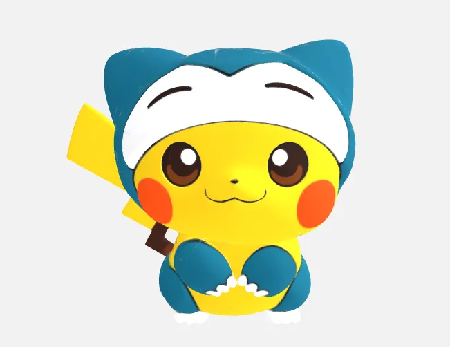 Pokemon Pikachu Relaxo – Kostenloses 3D-Druckmodell – MakerWorld