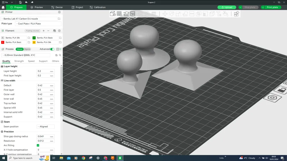 Build Plate Mini Scrapers x 3 by kevr102 - MakerWorld