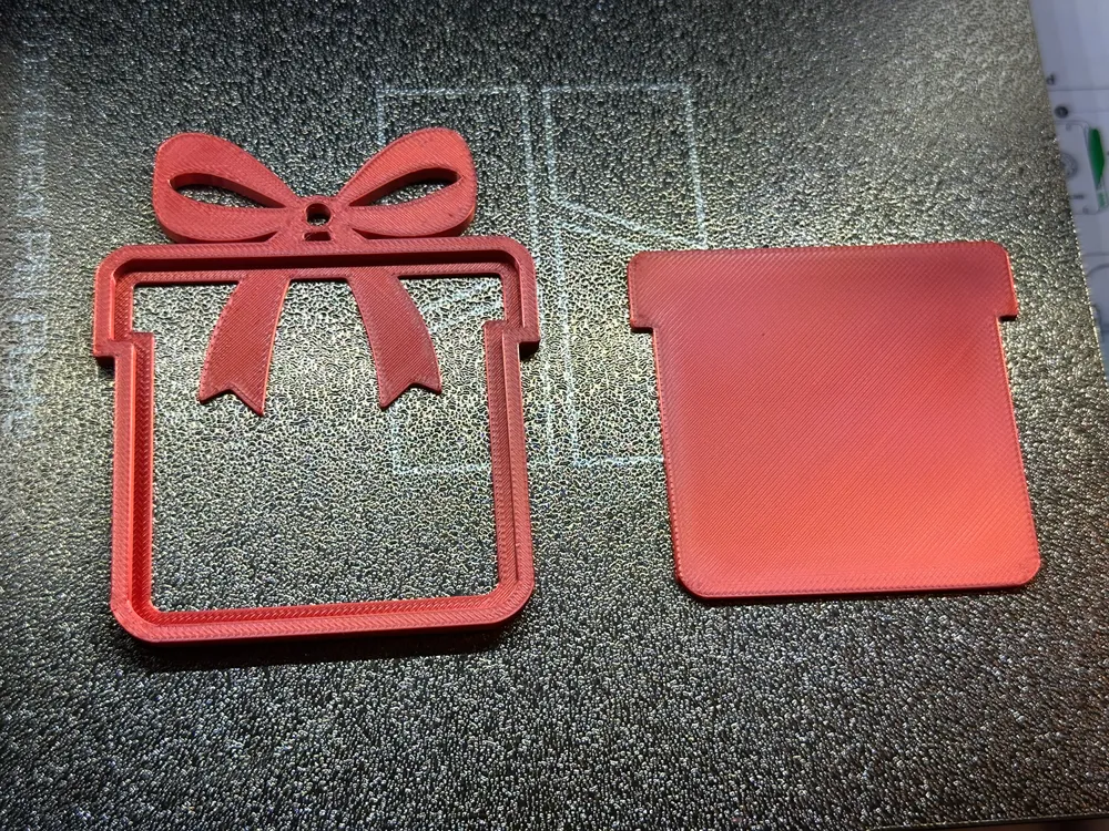 Christmas Gift/Present Photo Frame Snap-Fit - Free 3D Print Model ...