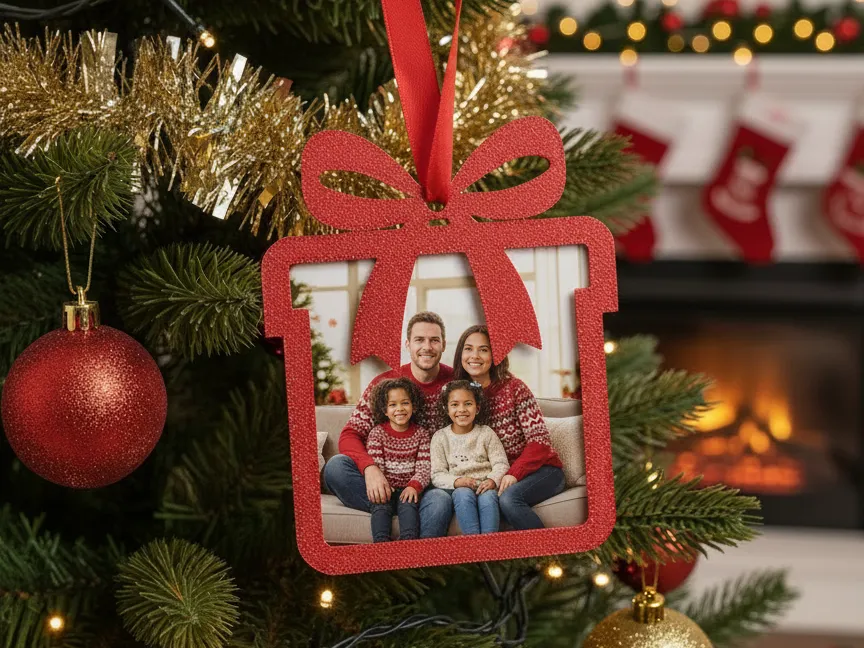 Christmas Gift/Present Photo Frame Snap-Fit - Free 3D Print Model ...