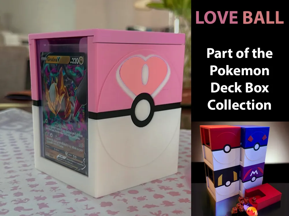 Pokémon Love Ball Deck Box by warrell72 - MakerWorld