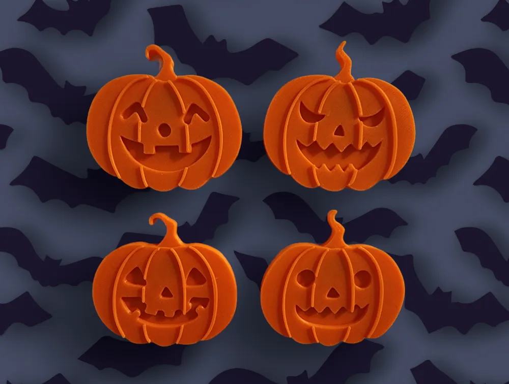 Halloween Pumpkin Jack-o'-lantern (Magnetic) by HaydenT - MakerWorld