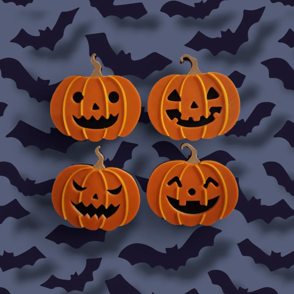 Halloween Pumpkin Jack-o'-lantern (Magnetic) by HaydenT - MakerWorld