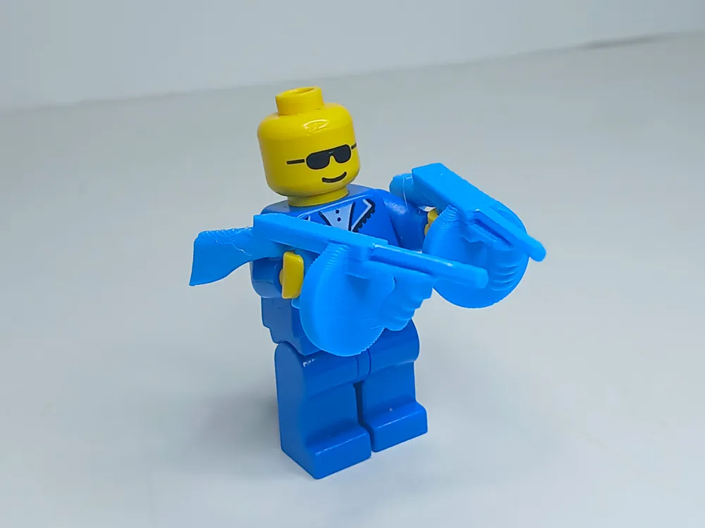 Tommy Gun Minifigure Brick - Free 3D Print Model - MakerWorld