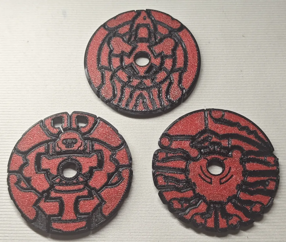 响鬼Disc-type God Light Disc Beast Fourth Edition Snap-fit 3D Printed ...