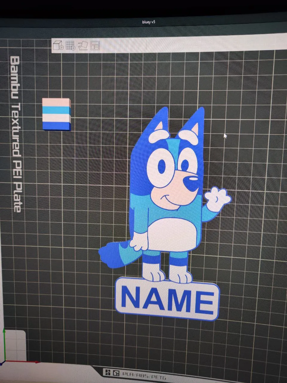 BLUEY - YOUR NAME - Free 3D Print Model - MakerWorld