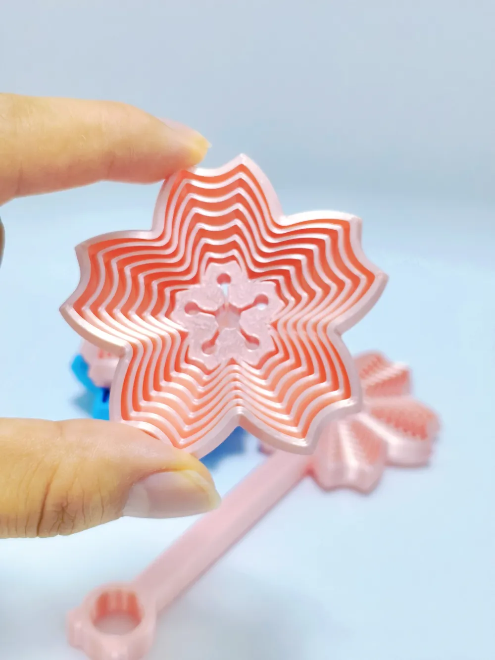 Cherry Blossom Radish Fidget Clapper - Free 3D Print Model - MakerWorld