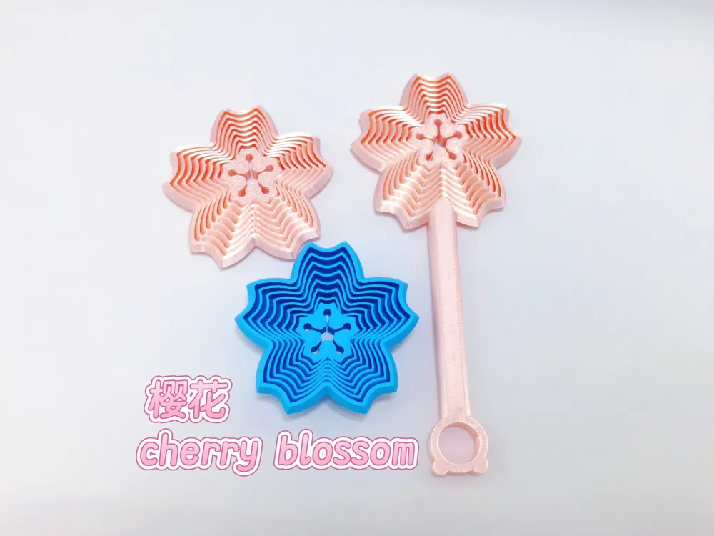 Cherry Blossom Radish Fidget Clapper - Free 3D Print Model - MakerWorld